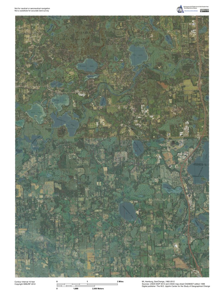 MI-Hamburg: GeoChange 1982-2012 Map by Western Michigan University ...