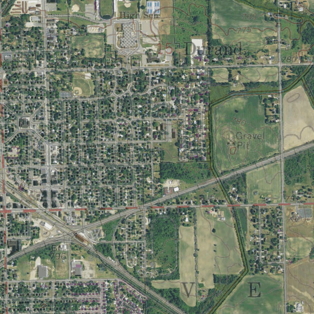 MI-Durand: GeoChange 1967-2012 Map by Western Michigan University ...