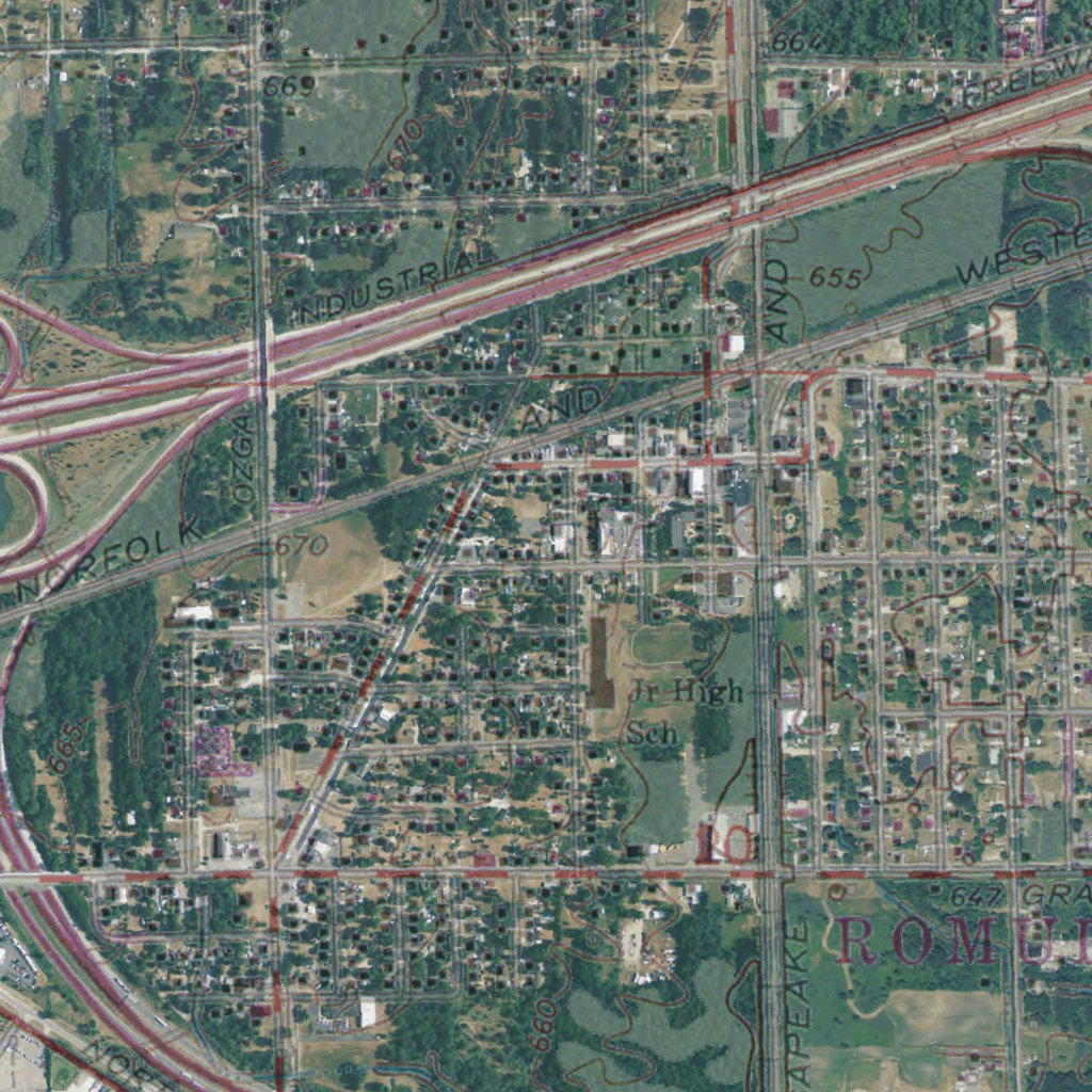 MI-Belleville: GeoChange 1966-2012 Map by Western Michigan University ...