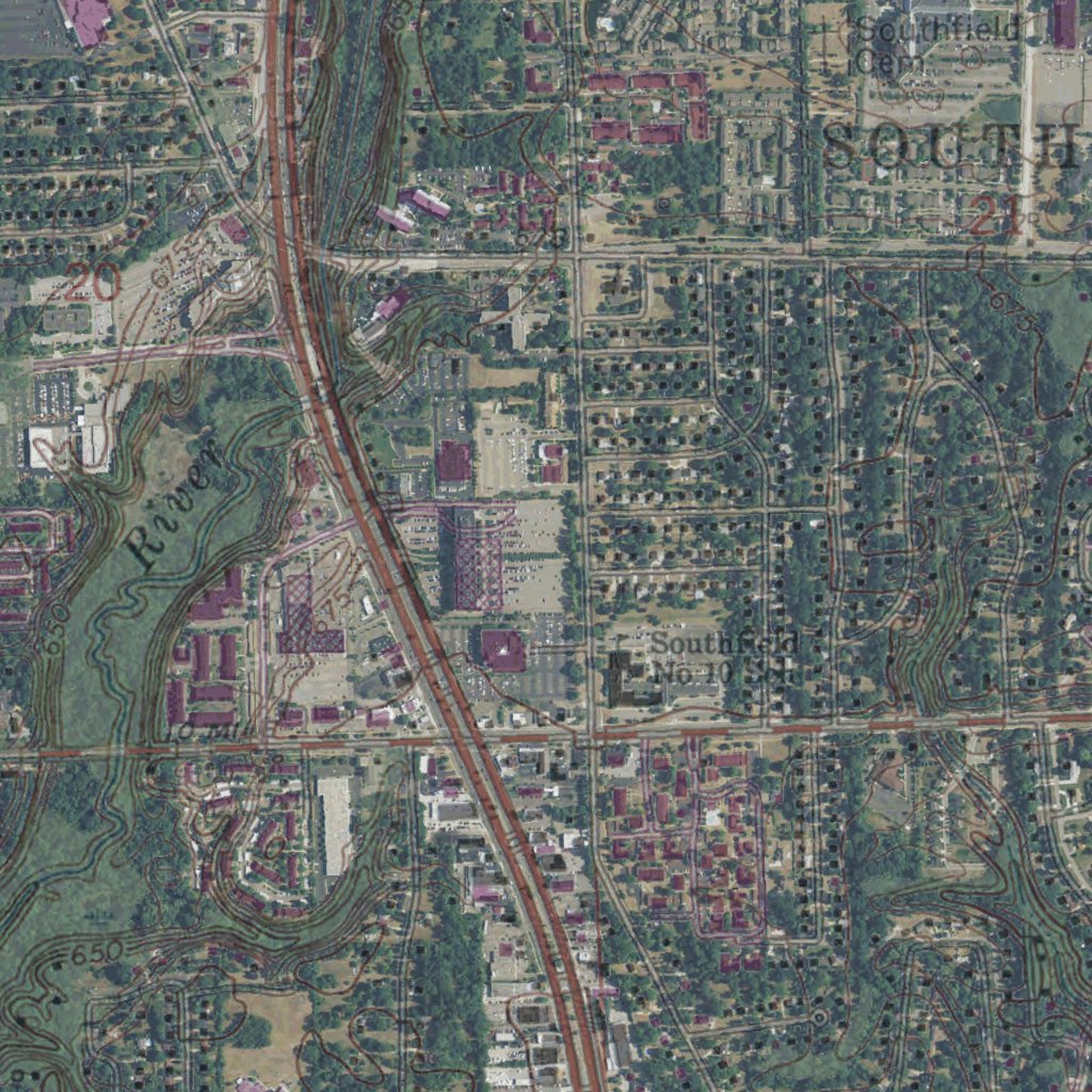 MI-Redford: GeoChange 1967-2012 Map by Western Michigan University ...