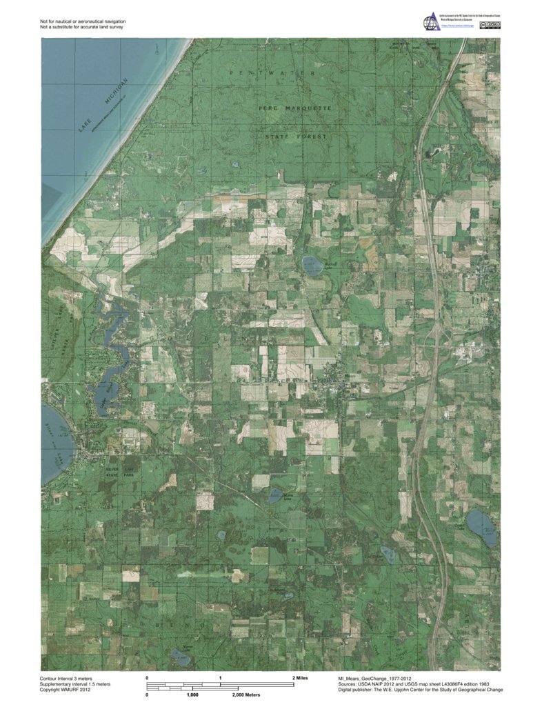 MI-Mears: GeoChange 1977-2012 Map by Western Michigan University ...