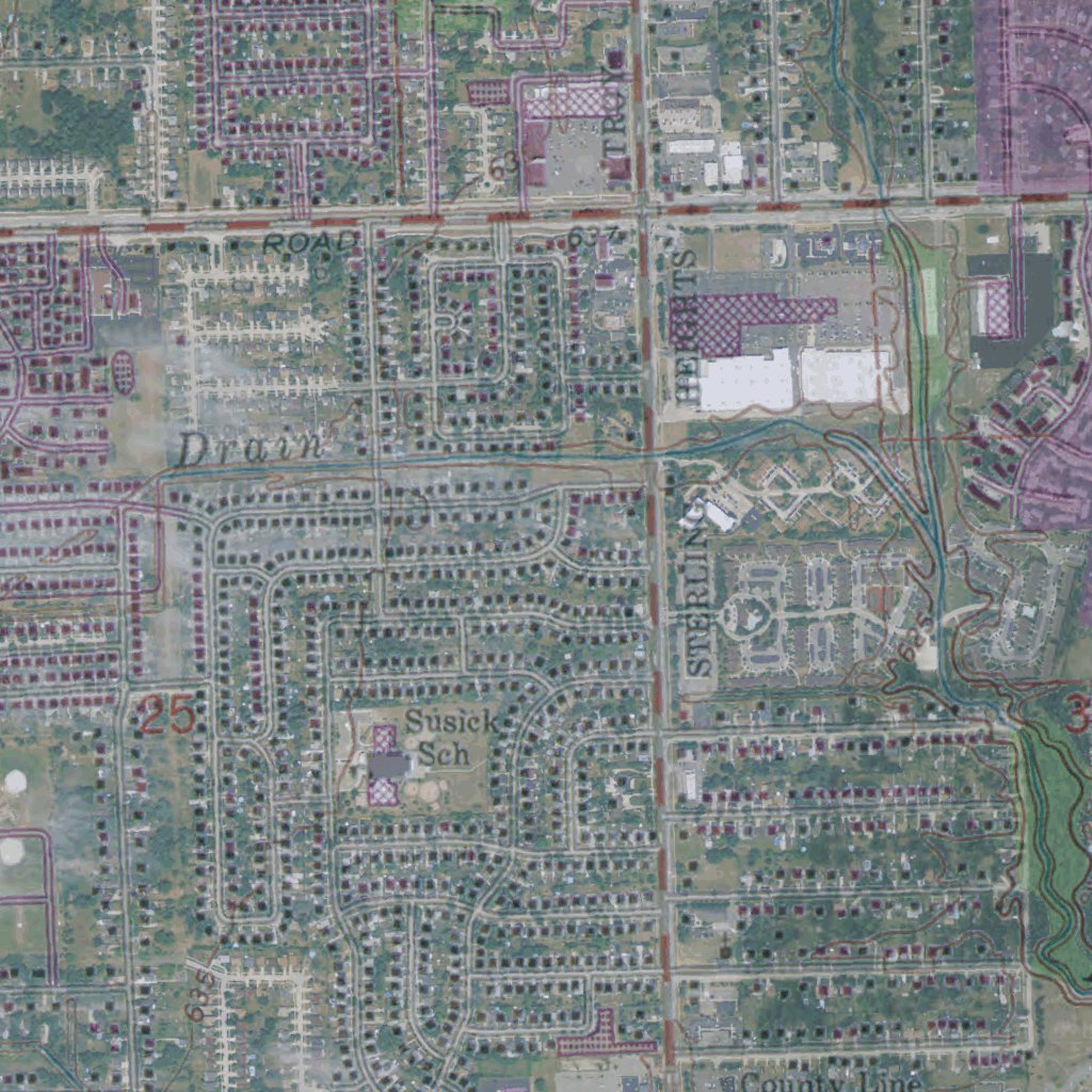 MI-Warren: GeoChange 1967-2012 Map by Western Michigan University ...