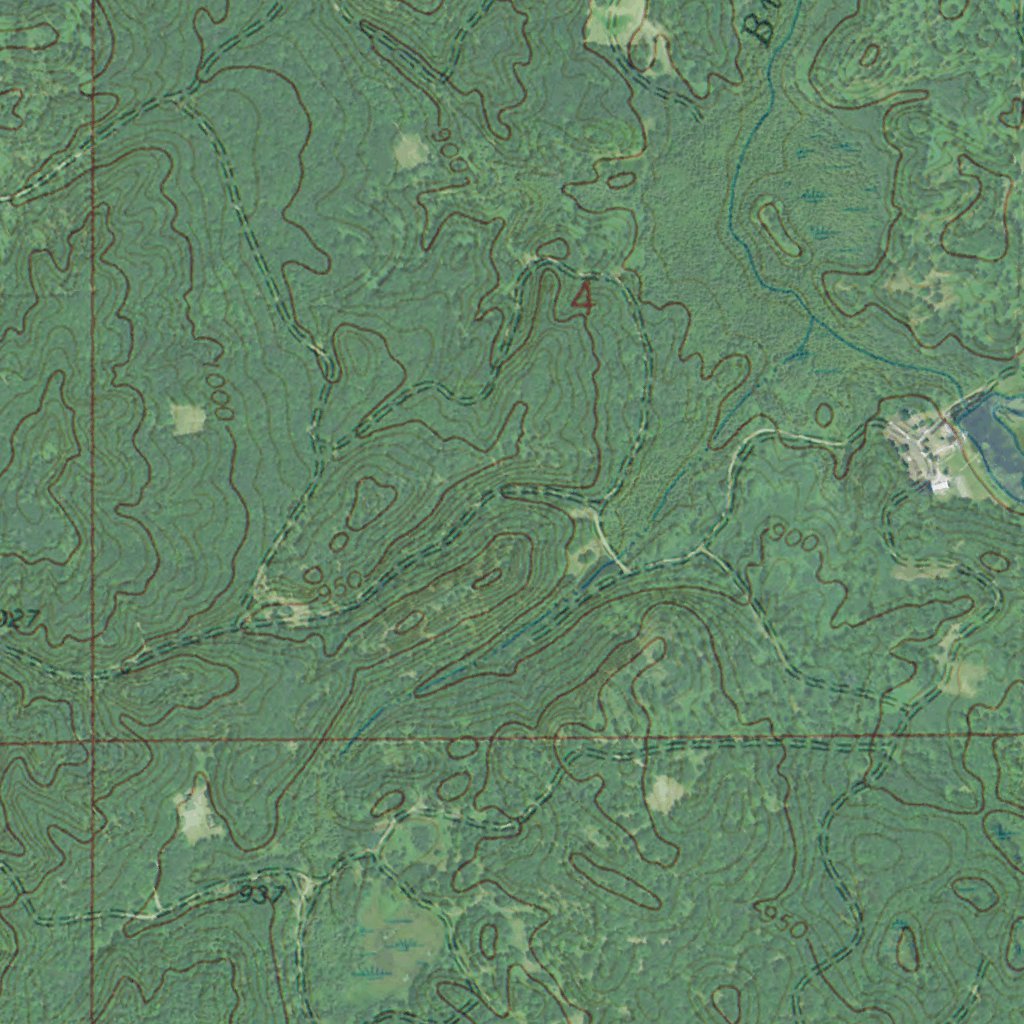 MI-McCollum Lake: GeoChange 1971-2012 Map by Western Michigan ...