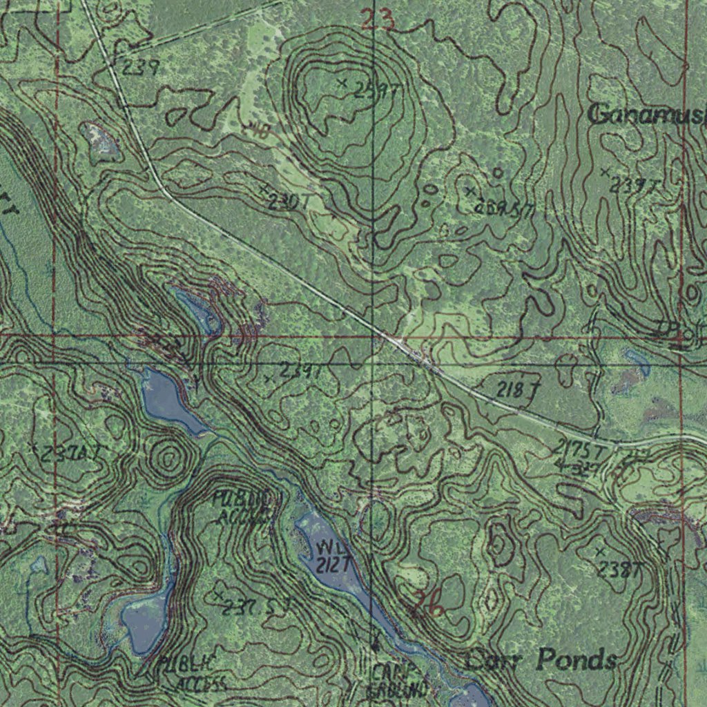 MI-Gooseneck Lake: GeoChange 1978-2012 Map by Western Michigan ...