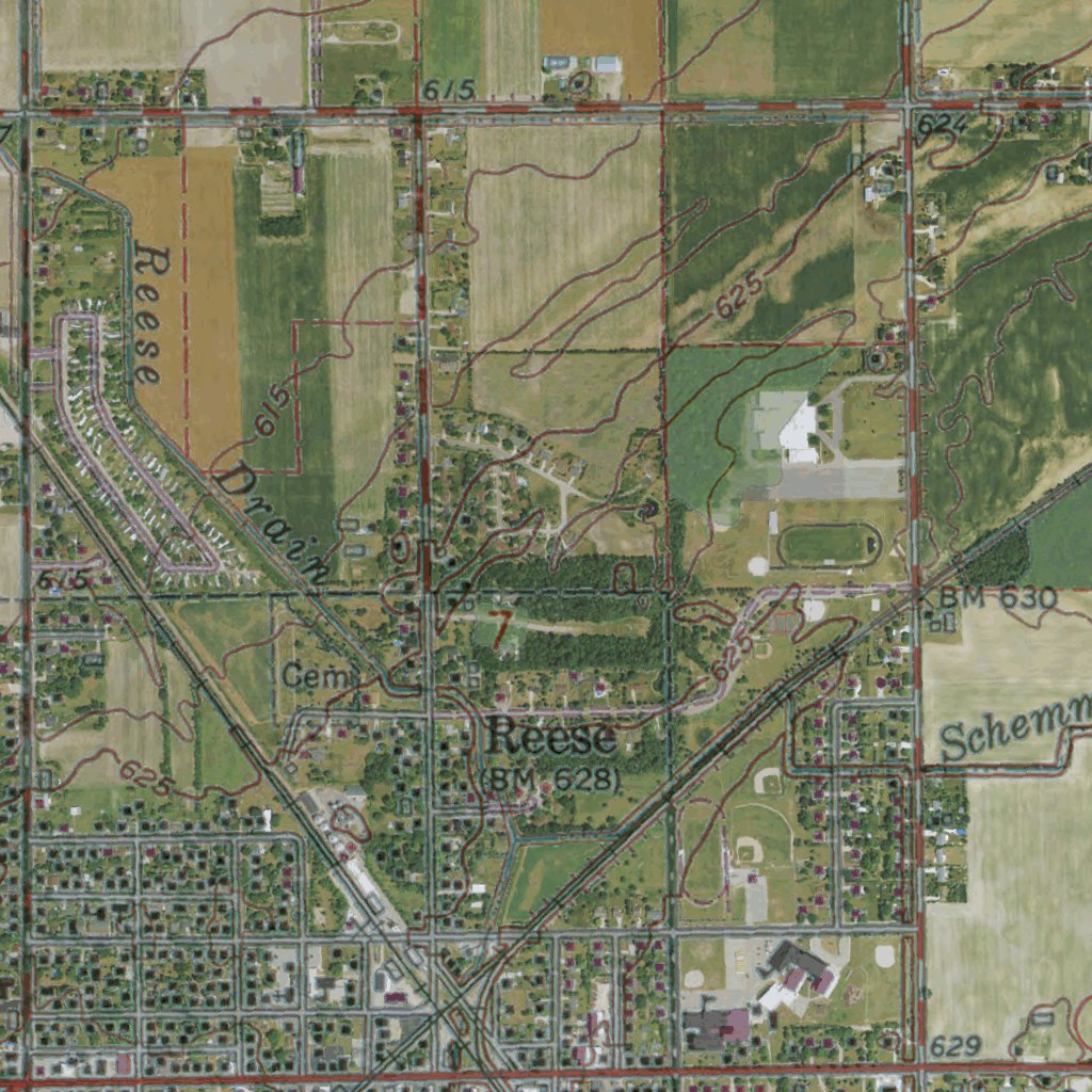 MI-Reese: GeoChange 1959-2012 Map by Western Michigan University ...