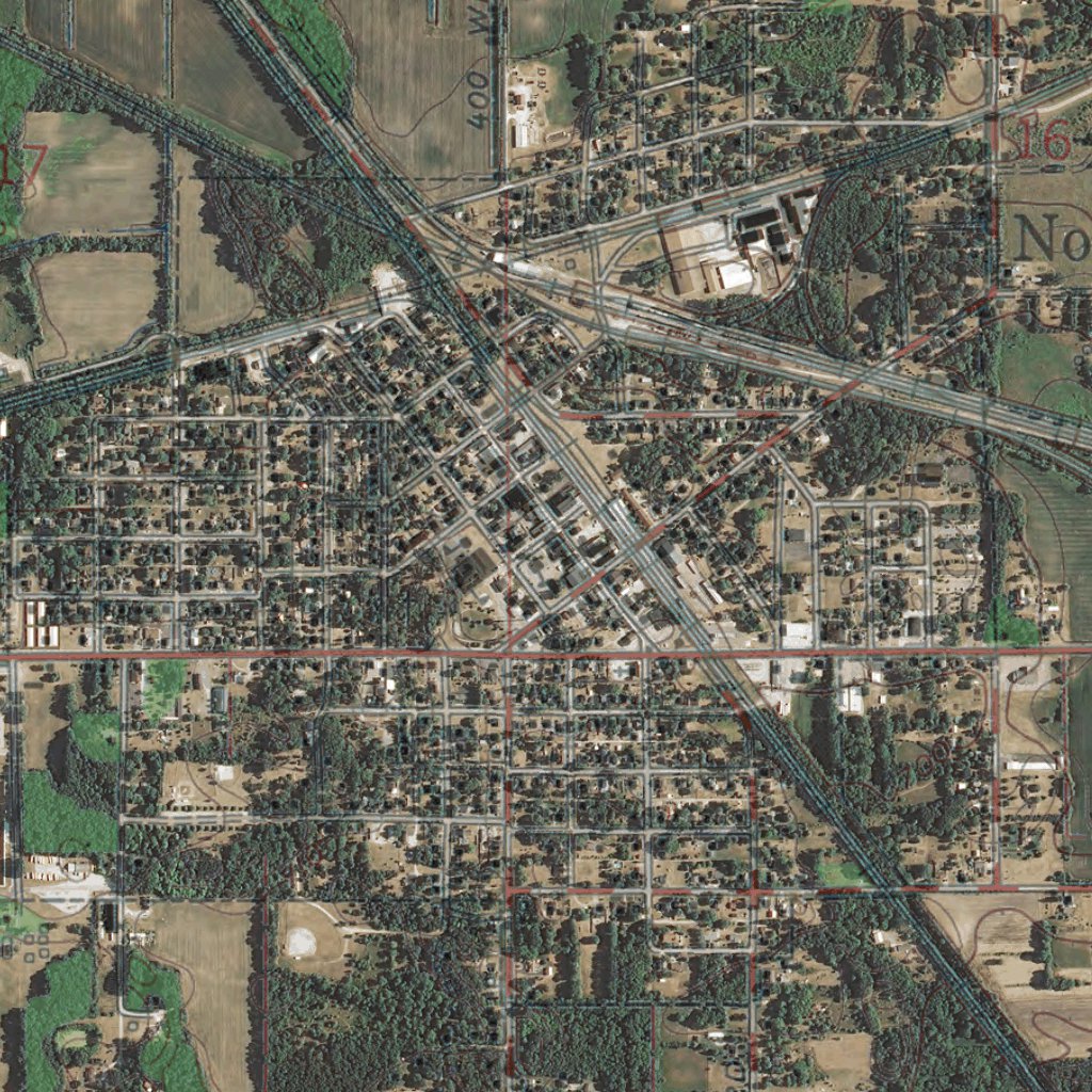 IN-North Judson: GeoChange 1958-2012 Map by Western Michigan University ...