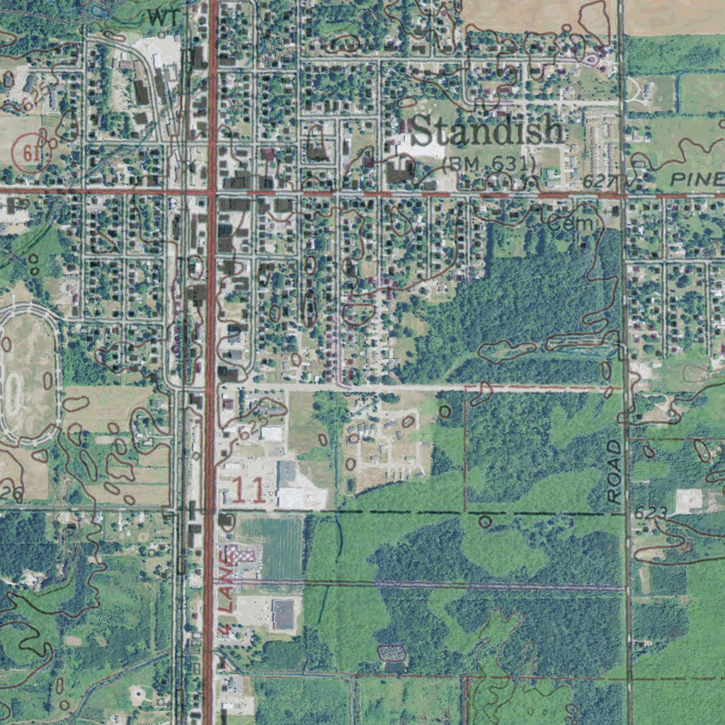 MI-Standish: GeoChange 1966-2012 Map by Western Michigan University ...