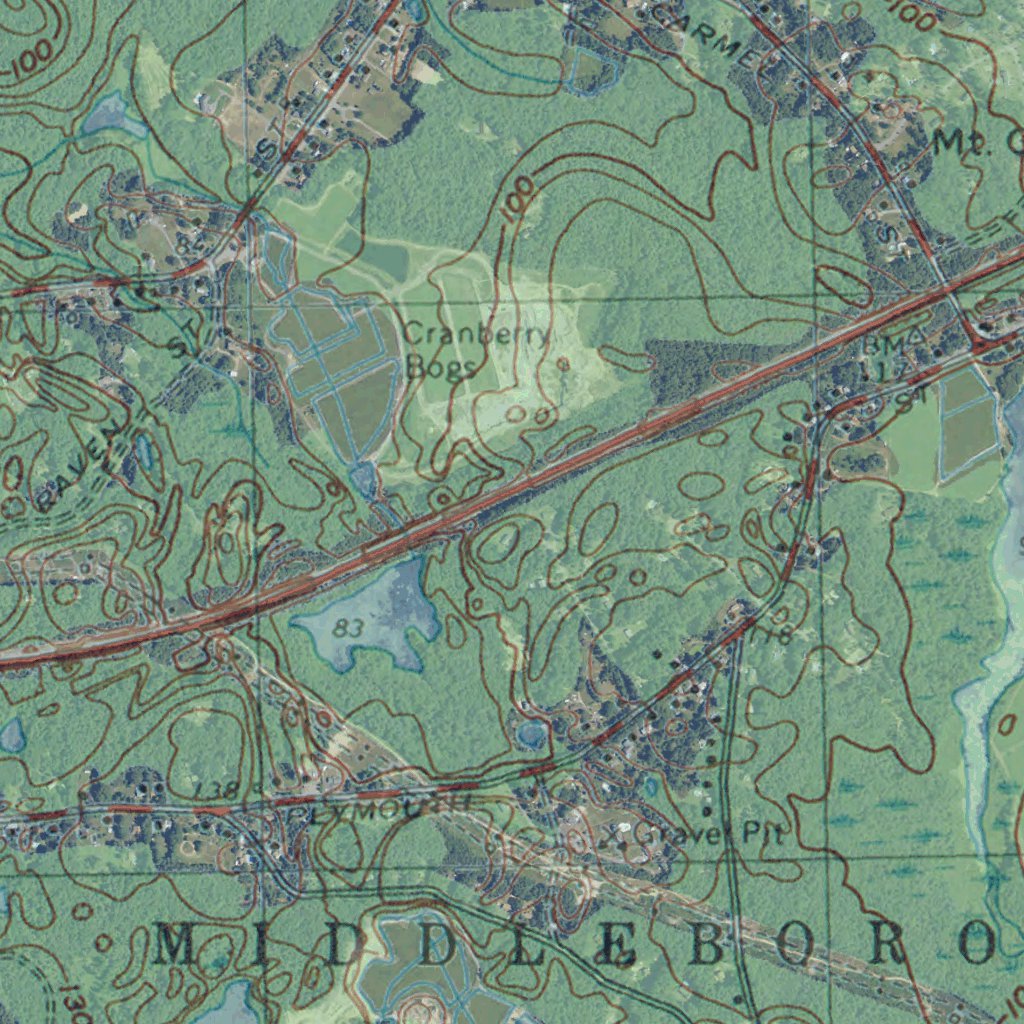 MA-Plympton: GeoChange 1974-2012 Map by Western Michigan University ...