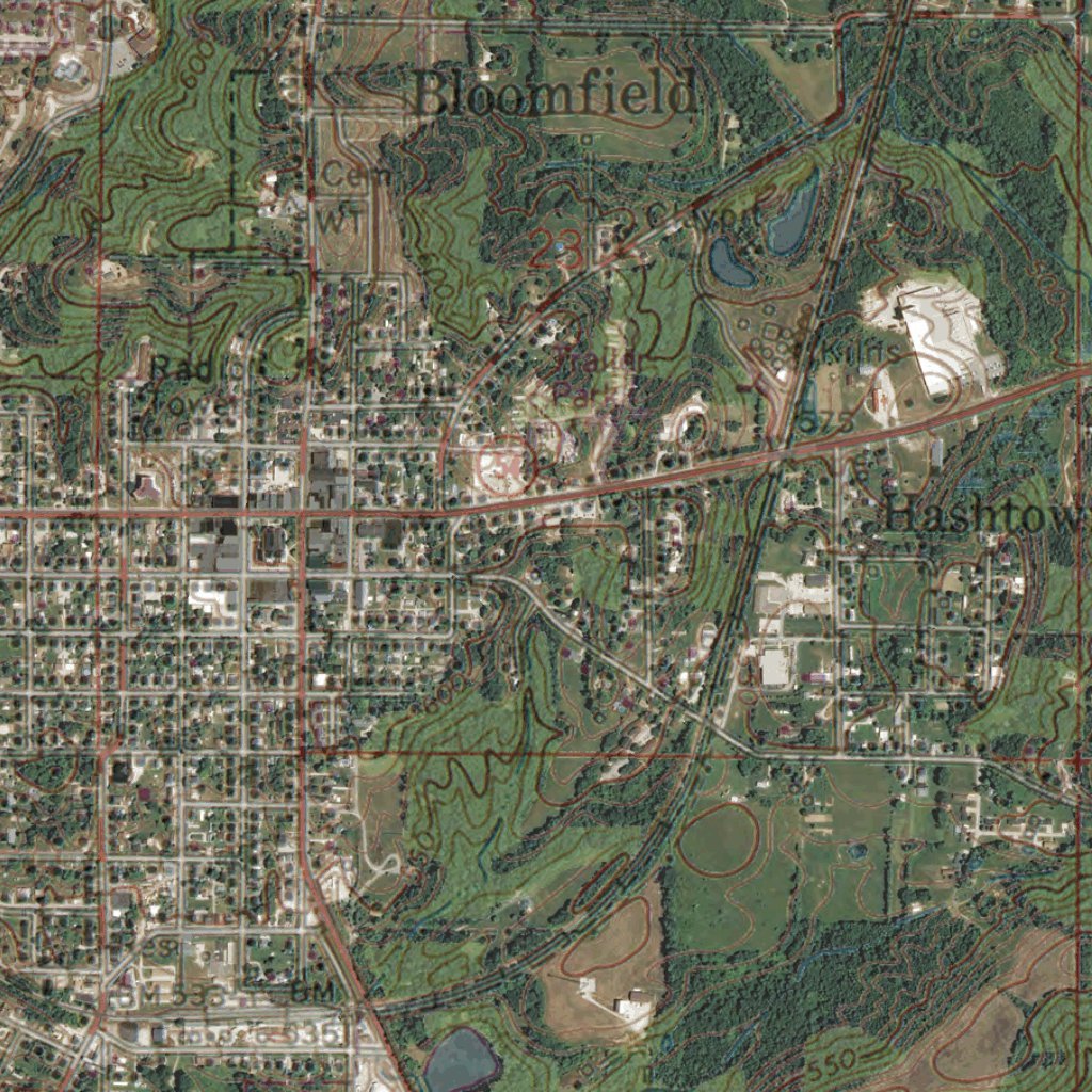 IN-Bloomfield: GeoChange 1947-2012 Map by Western Michigan University ...