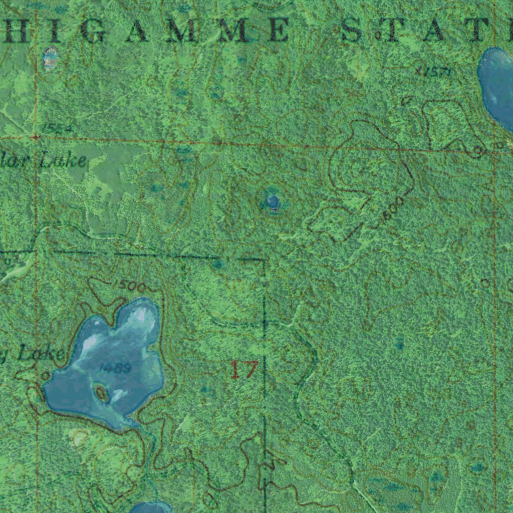 MI-Witch Lake: GeoChange 1953-2012 Map by Western Michigan University ...