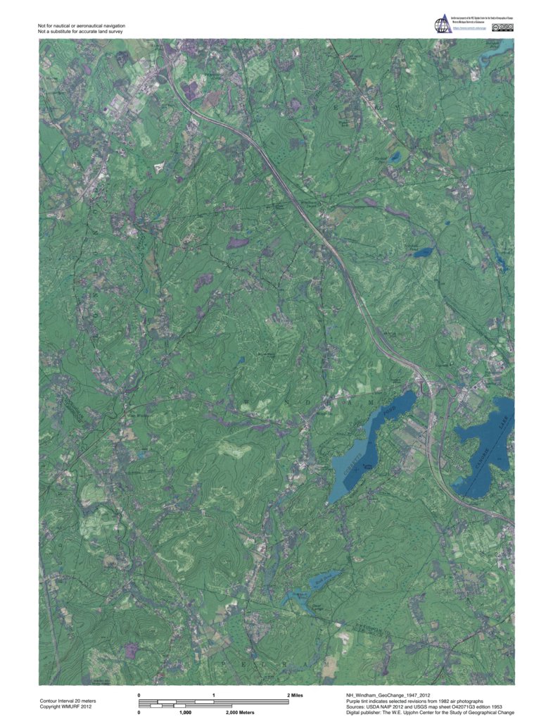 NH-Windham: GeoChange 1947-2012 Map by Western Michigan University ...