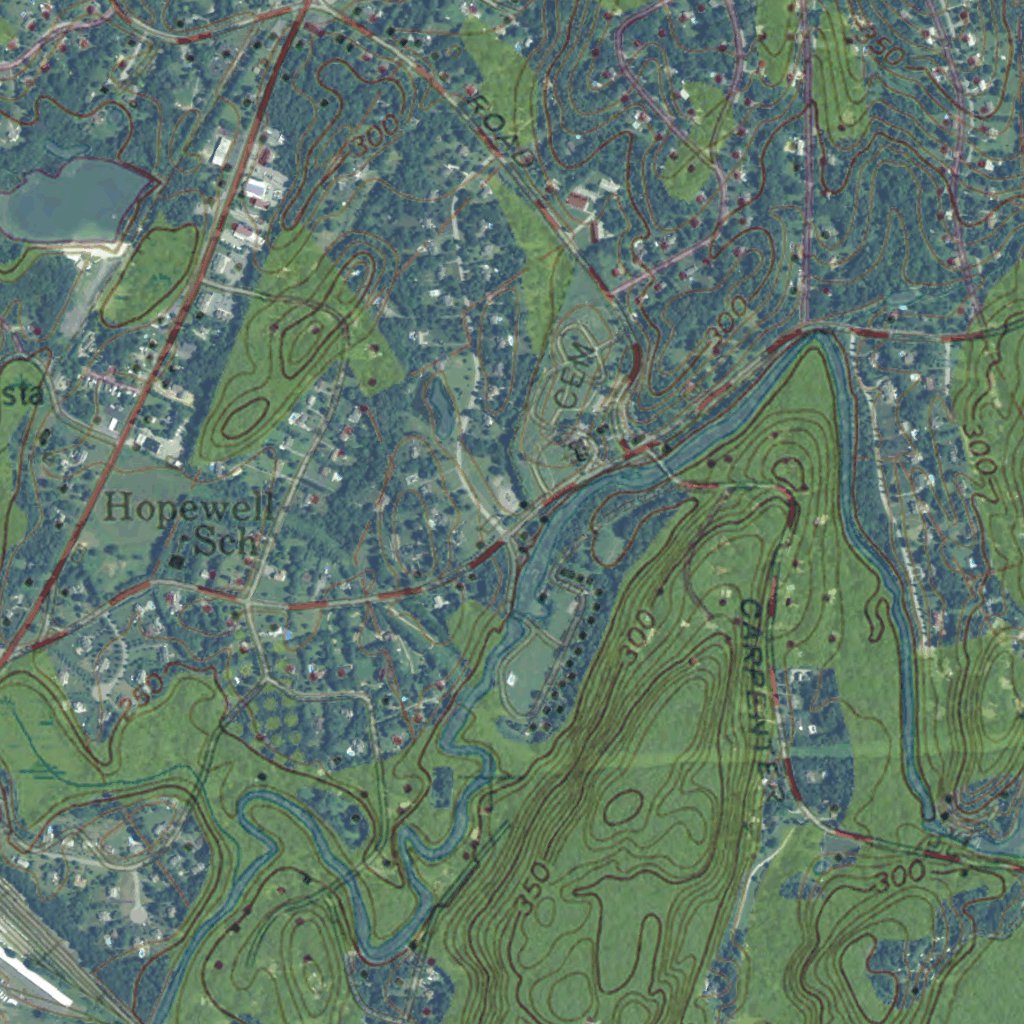 NY-Hopewell Junction: GeoChange 1955-2011 Map by Western Michigan ...