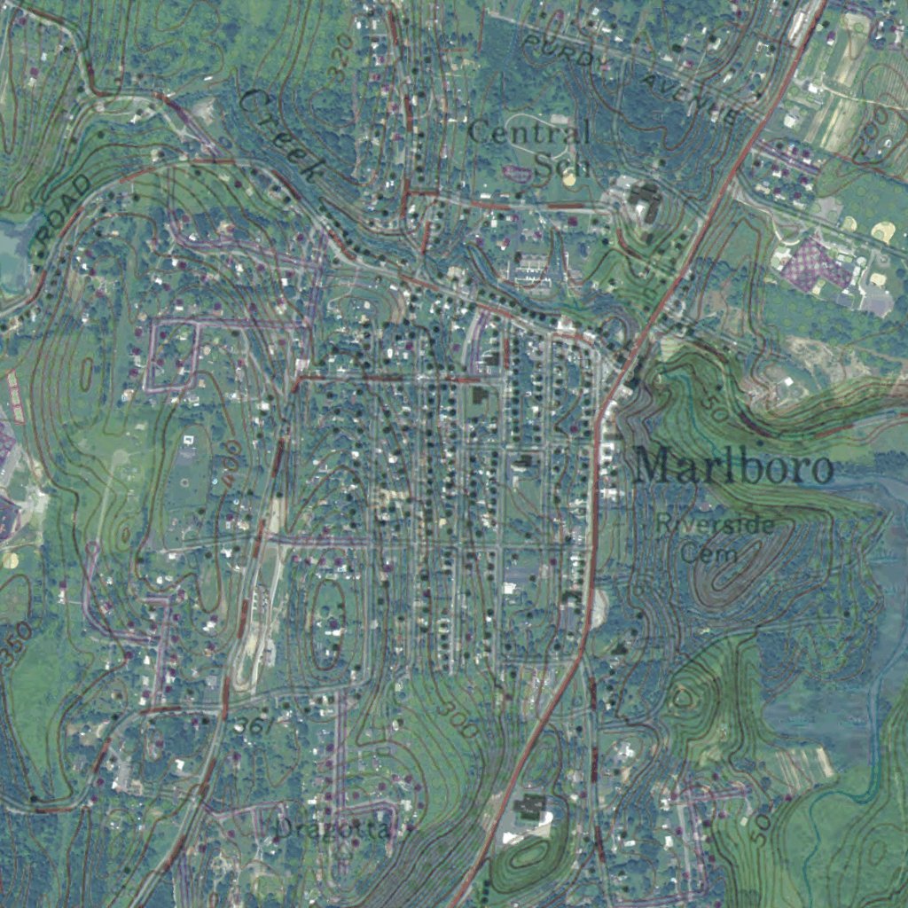 NY-Wappingers Falls: GeoChange 1955-2011 Map by Western Michigan ...