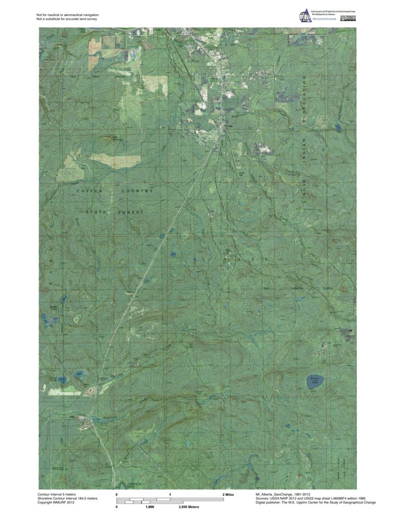 MI-Alberta: GeoChange 1981-2012 Map by Western Michigan University ...
