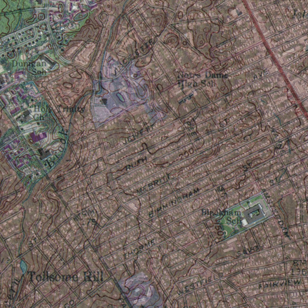 CT-Bridgeport: GeoChange 1949-2012 Map by Western Michigan University ...