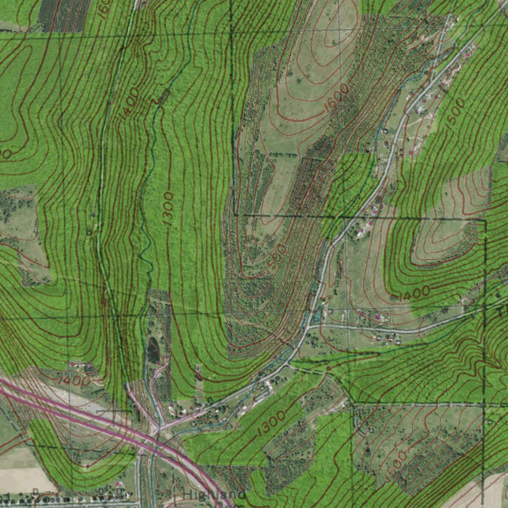 NY-Avoca: GeoChange 1952-2009 Map by Western Michigan University ...