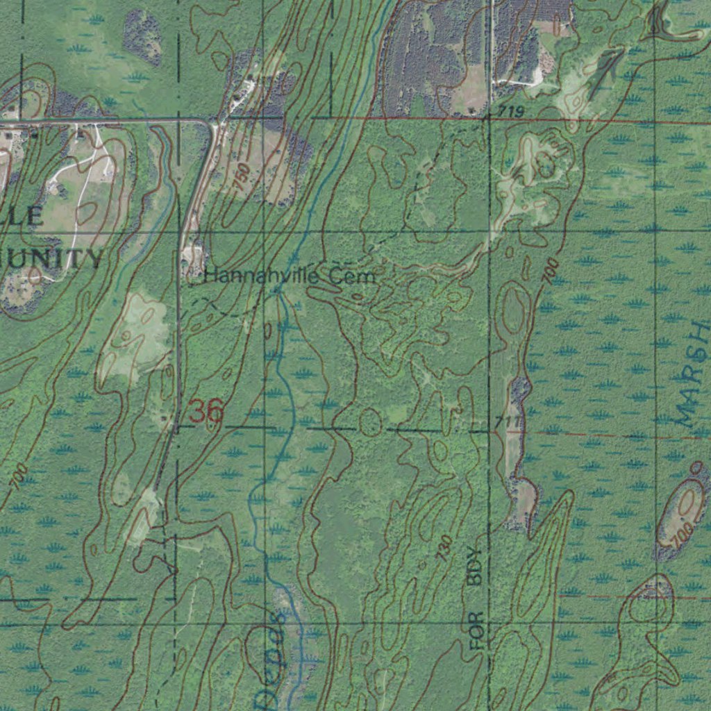 MI-Bark River: GeoChange 1954-2012 Map by Western Michigan University ...