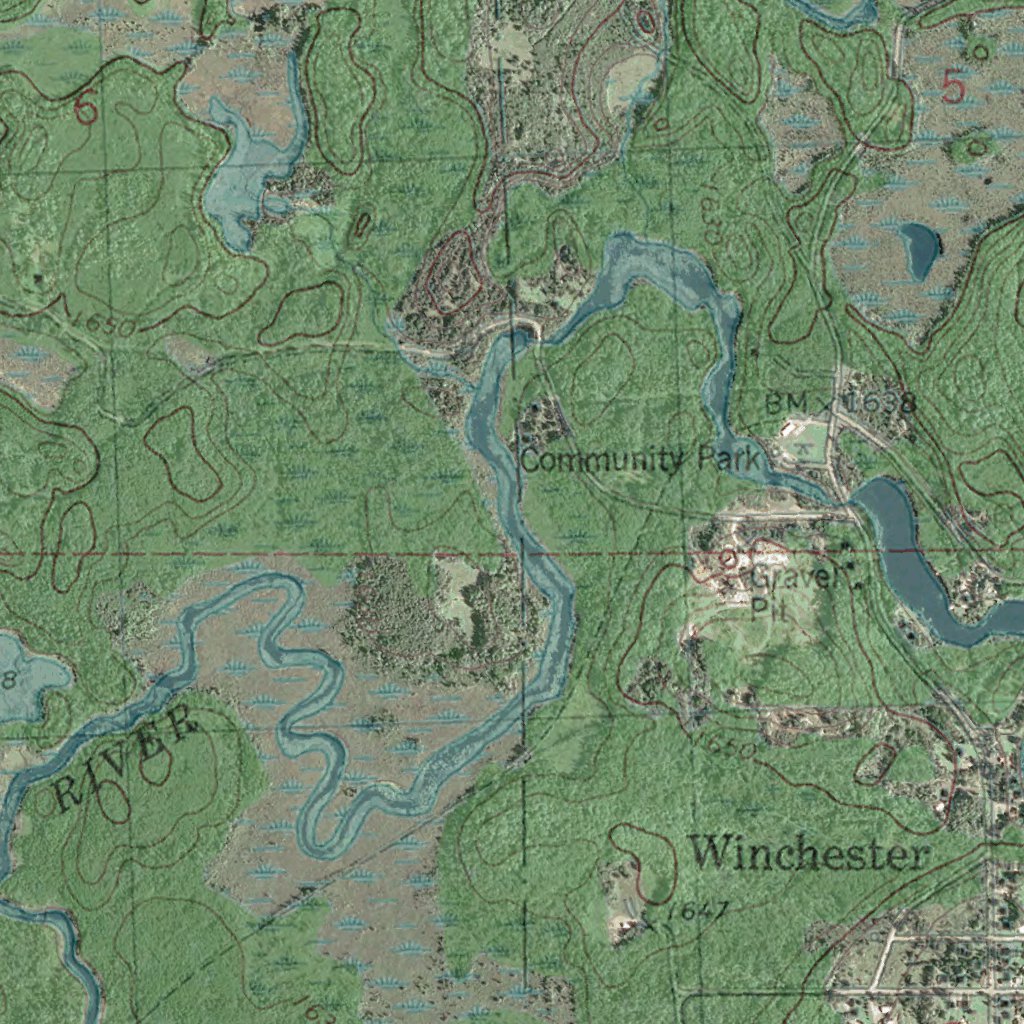 WI-Winchester: GeoChange 1976-2010 Map by Western Michigan University ...