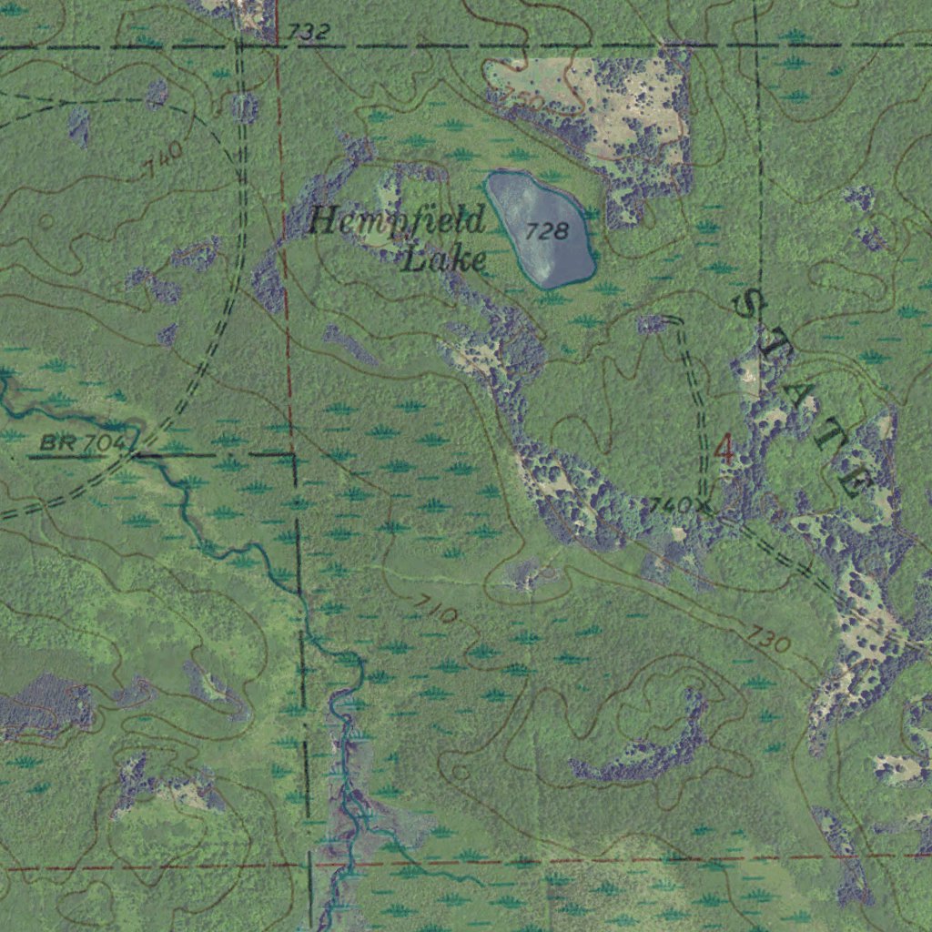 MI-Curtis West: GeoChange 1971-2012 Map by Western Michigan University ...