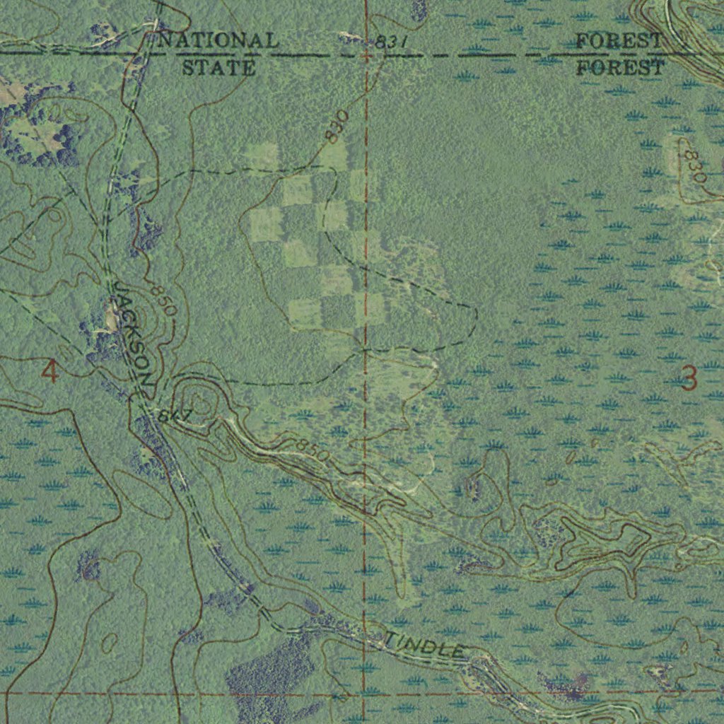 MI-Trout Lake: GeoChange 1956-2012 Map by Western Michigan University ...
