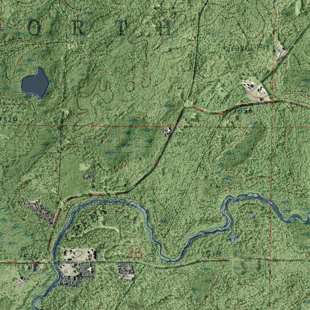 WI-Mole Lake: GeoChange 1972-2010 Map by Western Michigan University ...