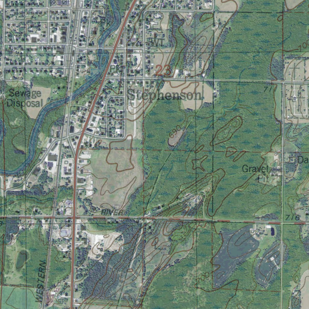 MI-Stephenson: GeoChange 1954-2012 Map by Western Michigan University ...