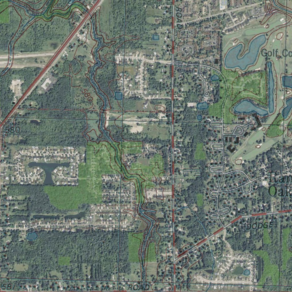 NY-Clarence Center: GeoChange 1972-2011 Map by Western Michigan ...