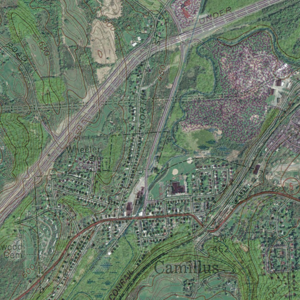 NY-Camillus: GeoChange 1942-2011 Map by Western Michigan University ...