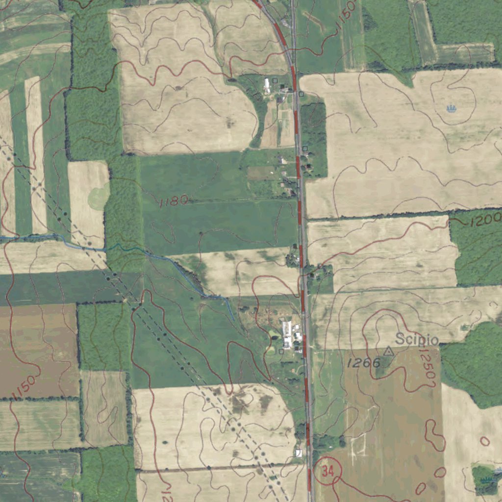 NY-Scipio Center: Geochange 1942 2011 Map by Western Michigan ...
