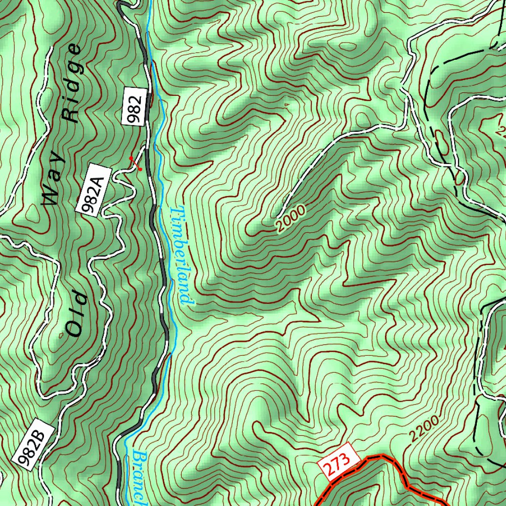 Wilson Creek National Wild and Scenic River Trails Map by US Forest ...