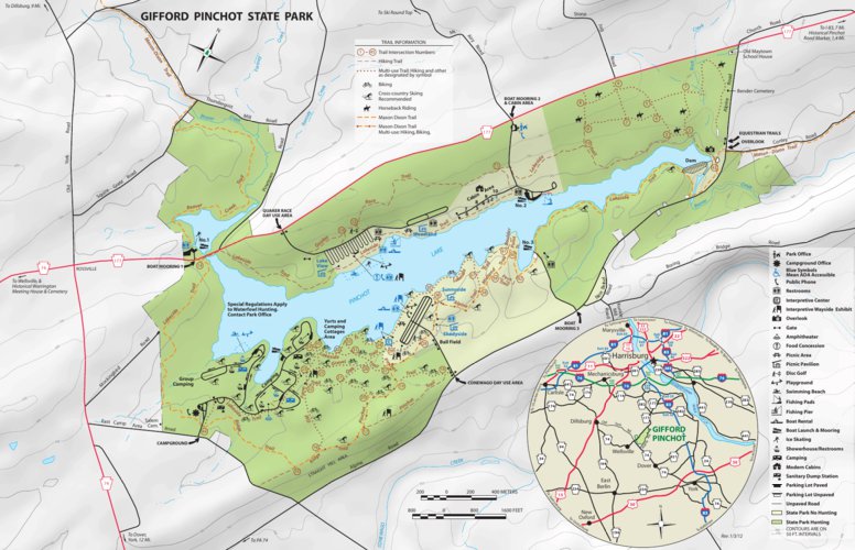 Gifford Pinchot State Park Map by Avenza Systems Inc. | Avenza Maps