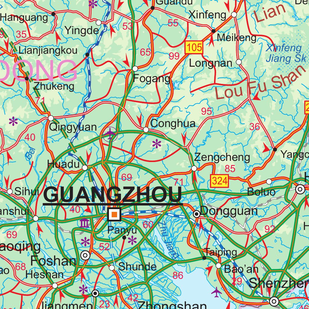 Southern China - ITMB Map by ITMB Publishing Ltd. | Avenza Maps