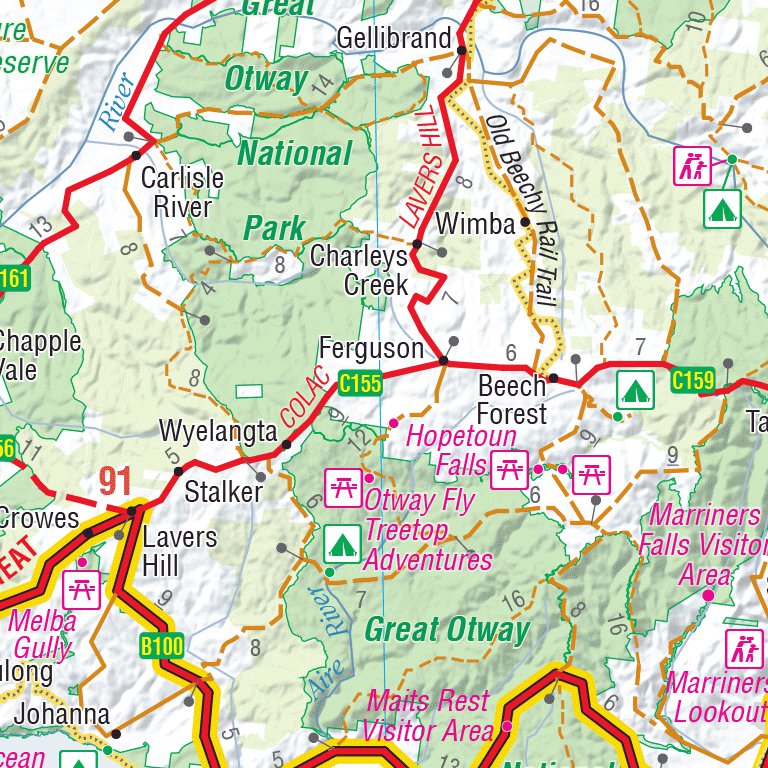 Great Ocean Road Map by Hema Maps | Avenza Maps