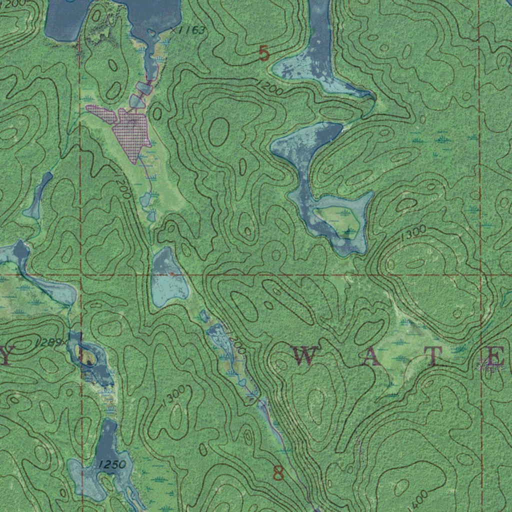 MN-ONT-LAKE JEANETTE: GeoChange 1959-2013 Map by Western Michigan ...