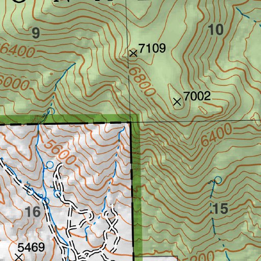 Reconnaissance Peak (2012) Map by US Forest Service R5 | Avenza Maps
