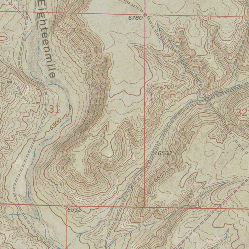 WY-TWELVEMILE SINK: GeoChange 1967-2012 Map by Western Michigan ...
