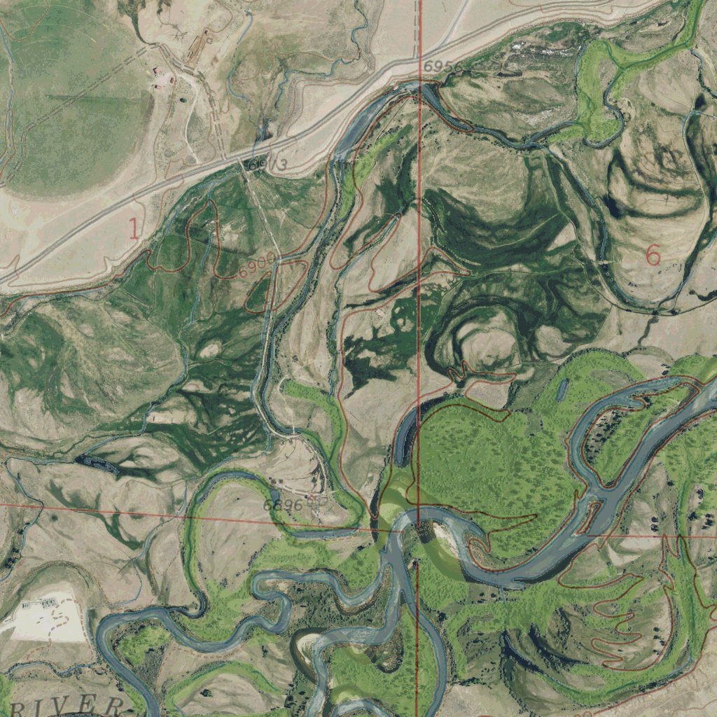 WY-TWO BUTTES RESERVOIR: GeoChange 1963-2012 Map by Western Michigan ...