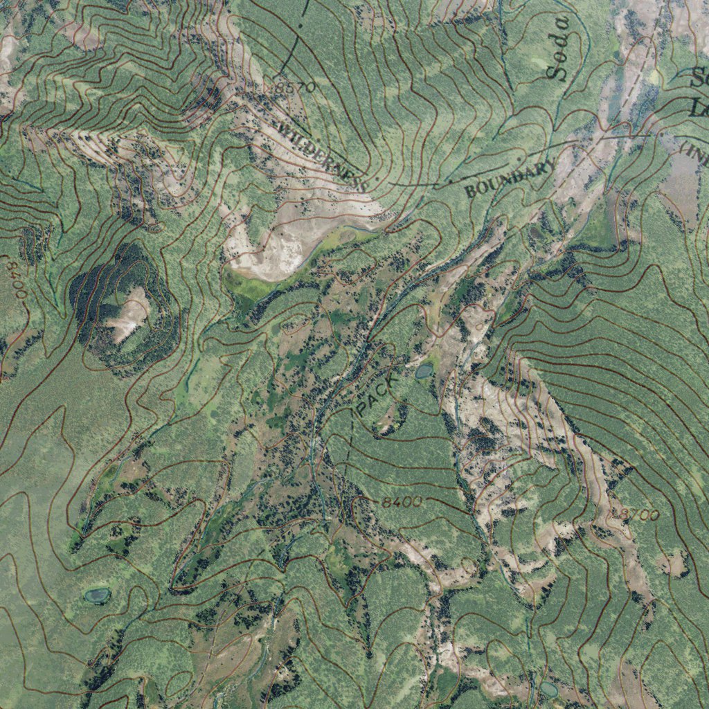 WY-UPPER SLIDE LAKE: GeoChange 1964-2012 Map by Western Michigan ...