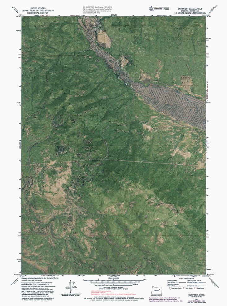 OR-SUMPTER: GeoChange 1971-2012 Map by Western Michigan University ...