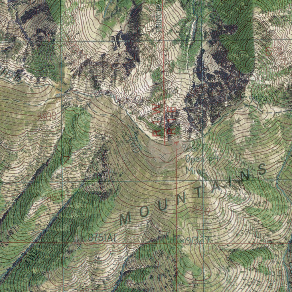 MT-ID-UPPER RED ROCK LAKE: GeoChange 1982-2013 Map by Western Michigan ...