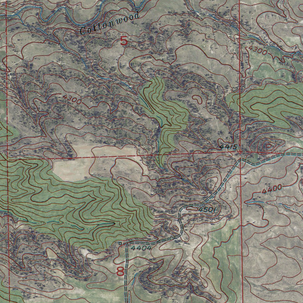 MT-ANTELOPE POINT: GeoChange 1951-2013 Map by Western Michigan ...