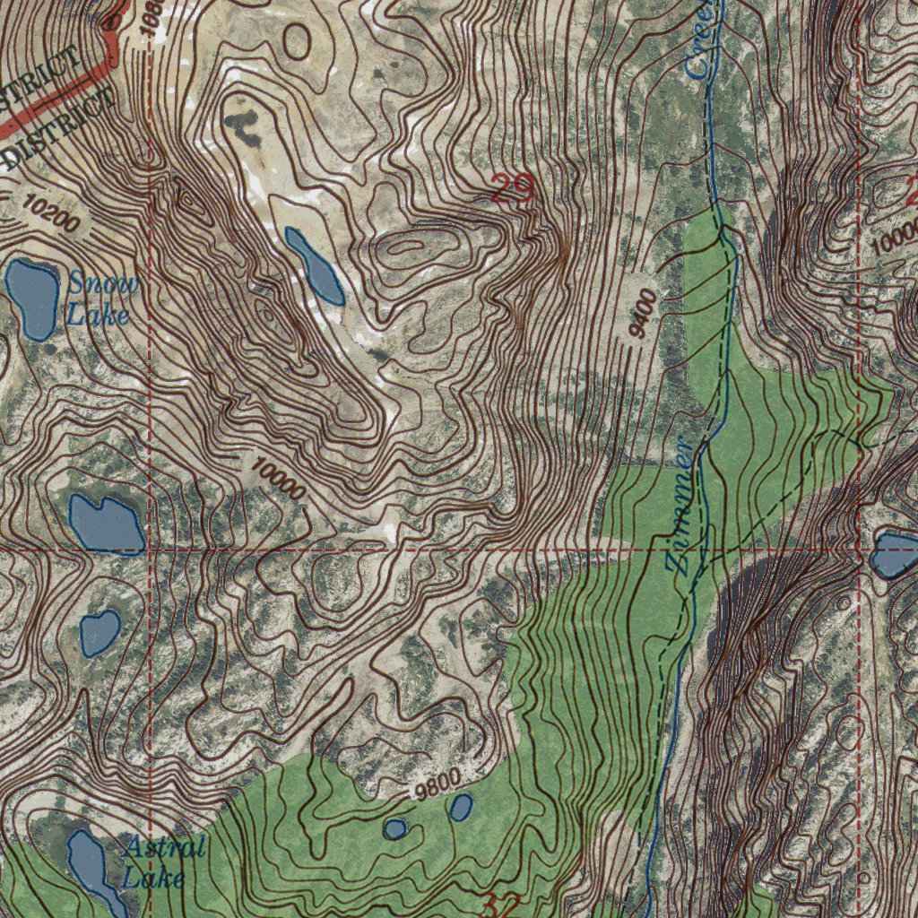 MT-WY-COOKE CITY: GeoChange 1981-2013 Map by Western Michigan ...