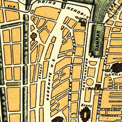 Amsterdam City Map, 1900. Планъ Амстердама by Waldin | Avenza Maps