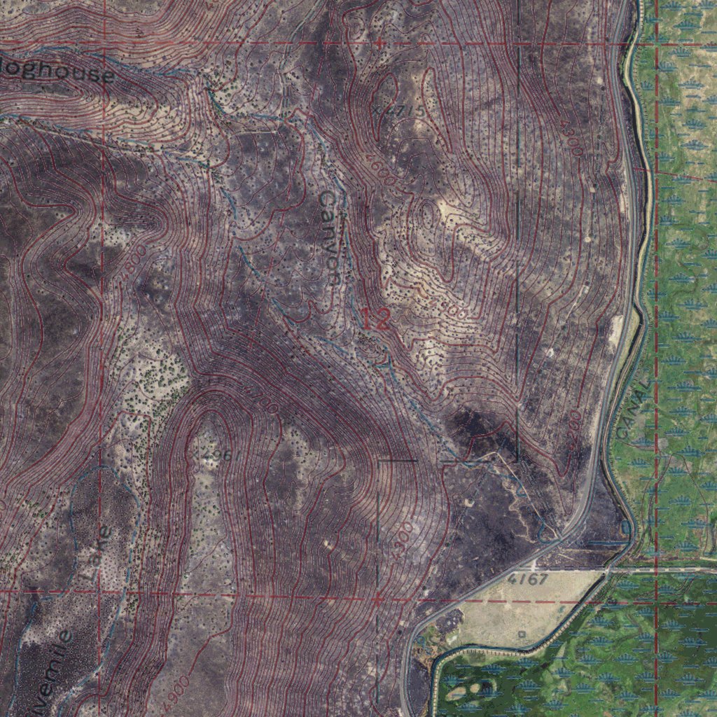 OR-IRISH LAKE: GeoChange 1966-2012 Map by Western Michigan University ...