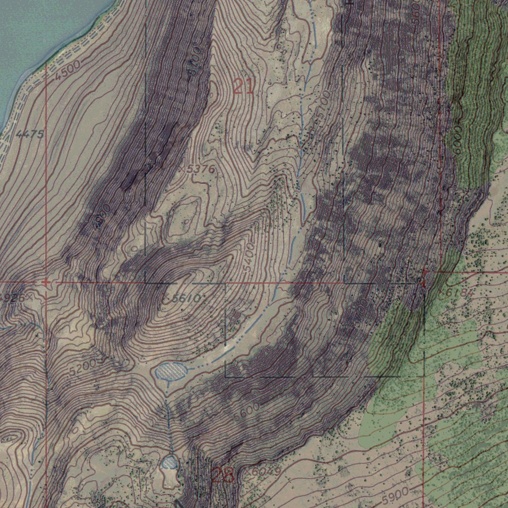 OR-CAMPBELL LAKE: GeoChange 1964-2012 Map by Western Michigan ...