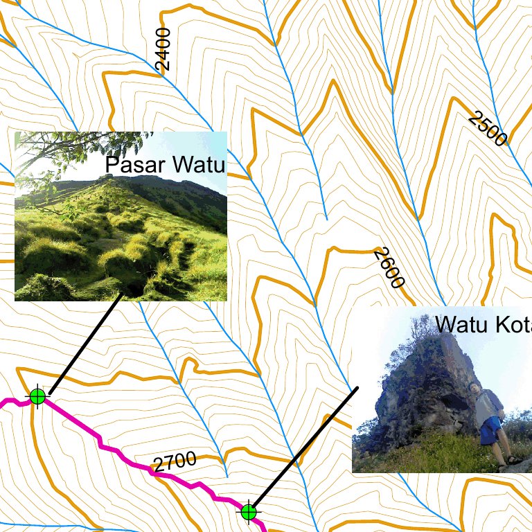 Sumbing Mount - Garung Trail UTM Map by GMC UI | Avenza Maps