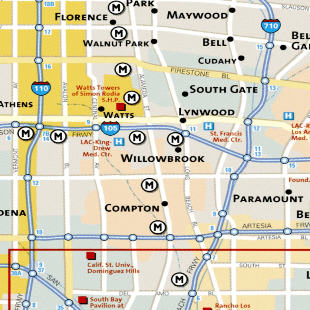 Greater Los Angeles Map by National Geographic | Avenza Maps