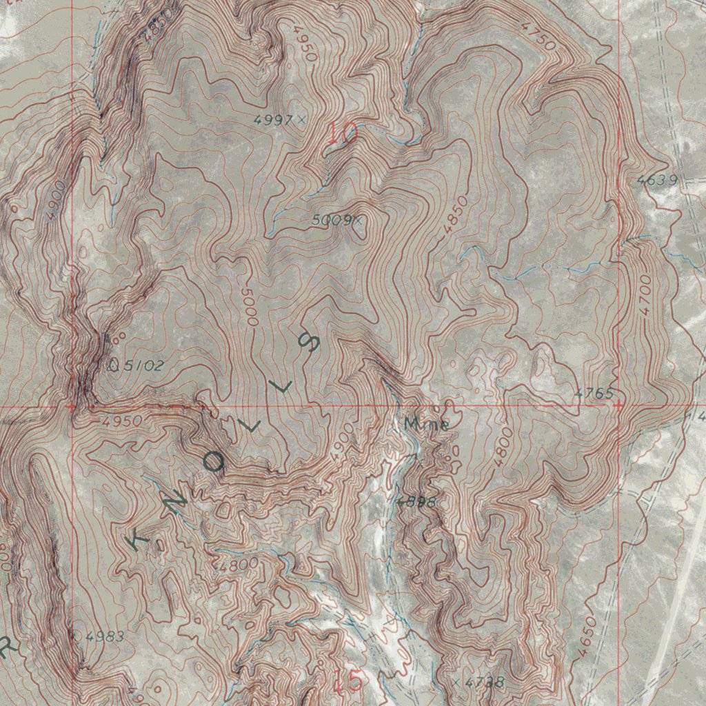 UT-SMELTER KNOLLS EAST: GeoChange 1970-2011 Map by Western Michigan ...