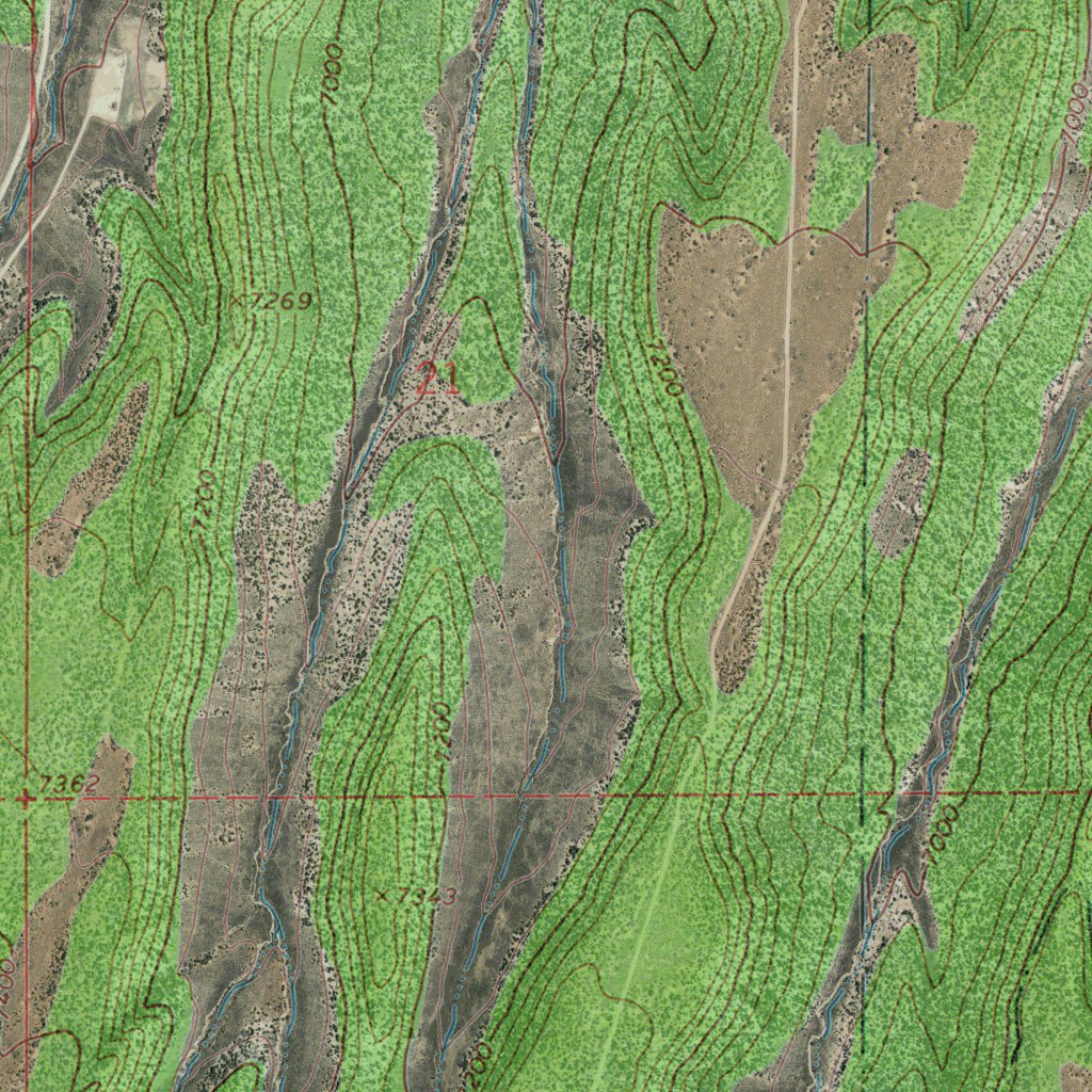 UT-FLAT ROCK MESA: GeoChange 1965-2011 Map by Western Michigan ...