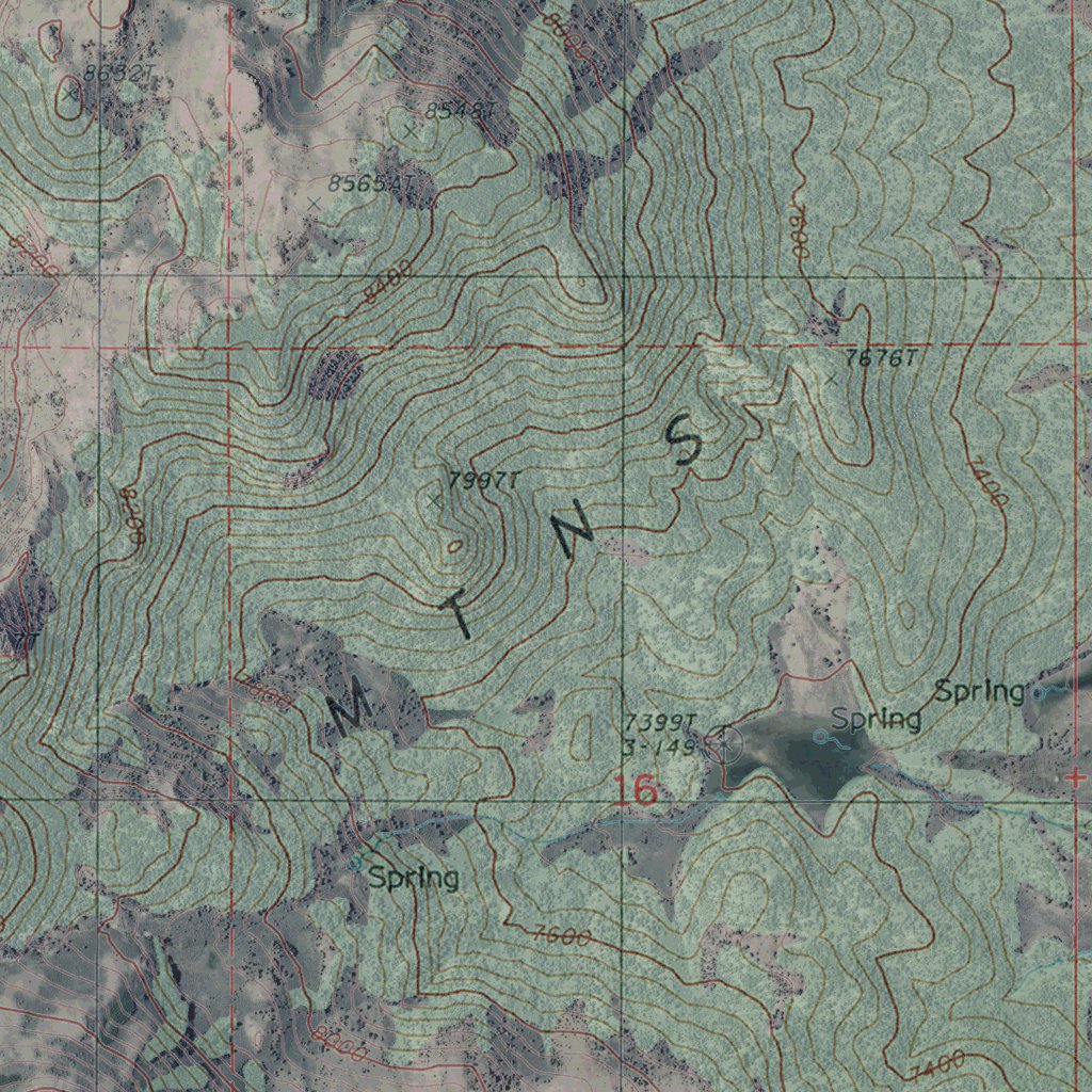 NV-ACKERMAN CANYON: GeoChange 1982-2010 Map by Western Michigan ...